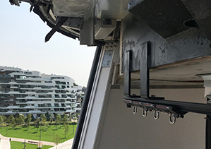 R27 Long Span Access Rail installed on the Zaha Hadid Tower, Milan ...